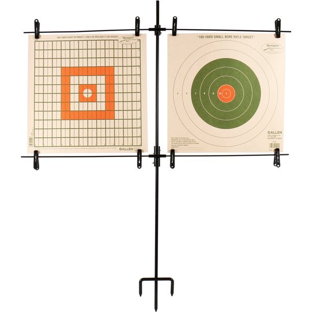 Allen Company Shooting Paper Target Deluxe Steel Stand, Holds 2-Targets ...