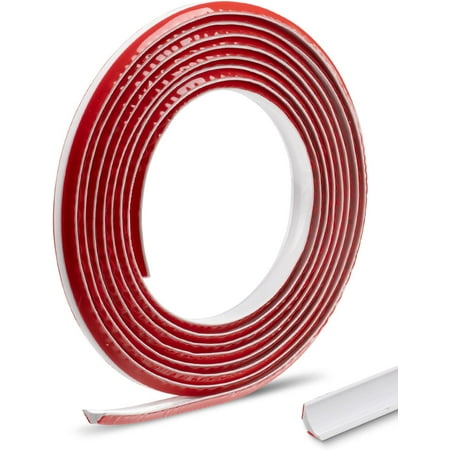 PVC Quadrant Trim, 3m Flexible White Tile Trim Molding Trim Self ...