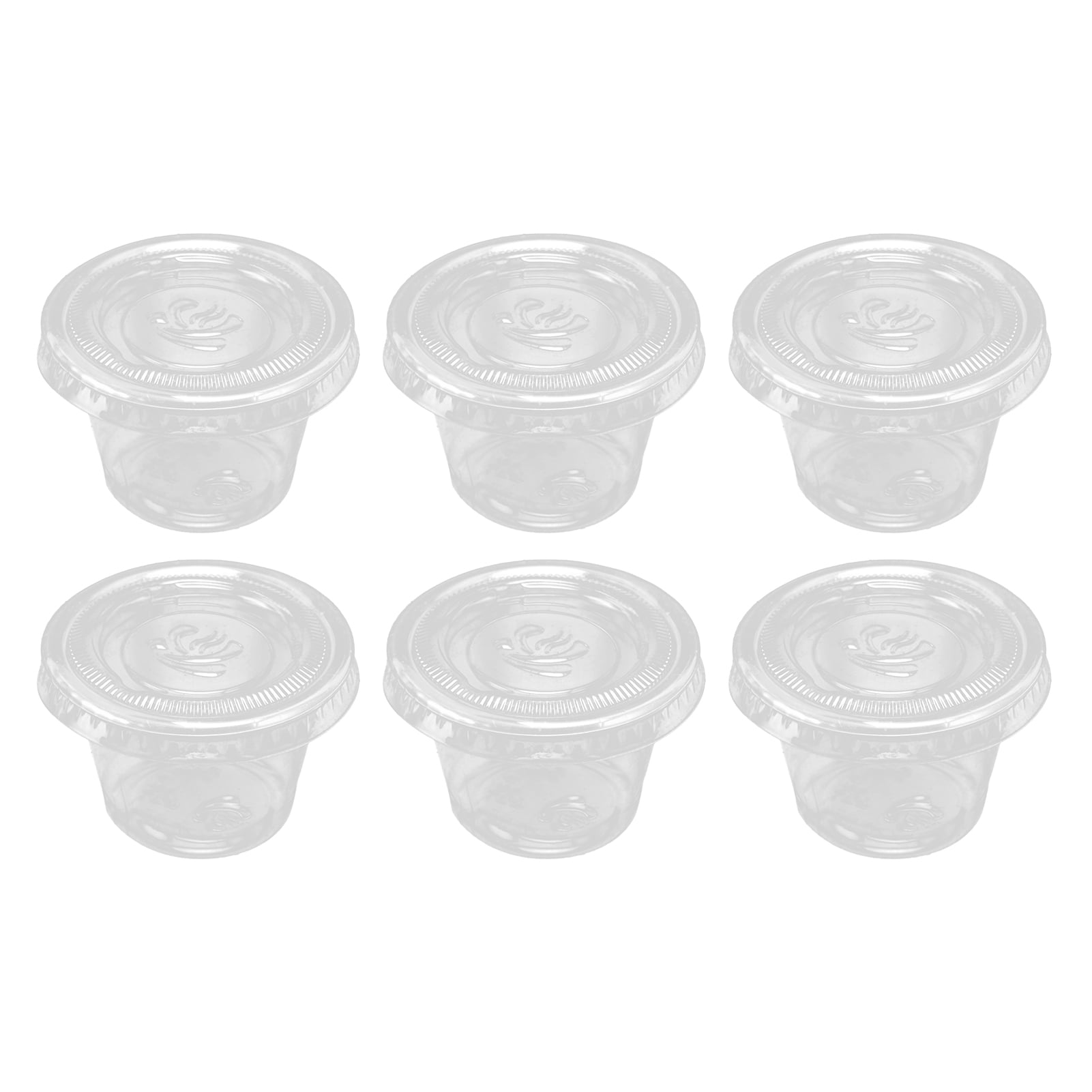 Vaso de salsa desechable, 100 juegos Vaso de salsa de plástico Vasos de ...