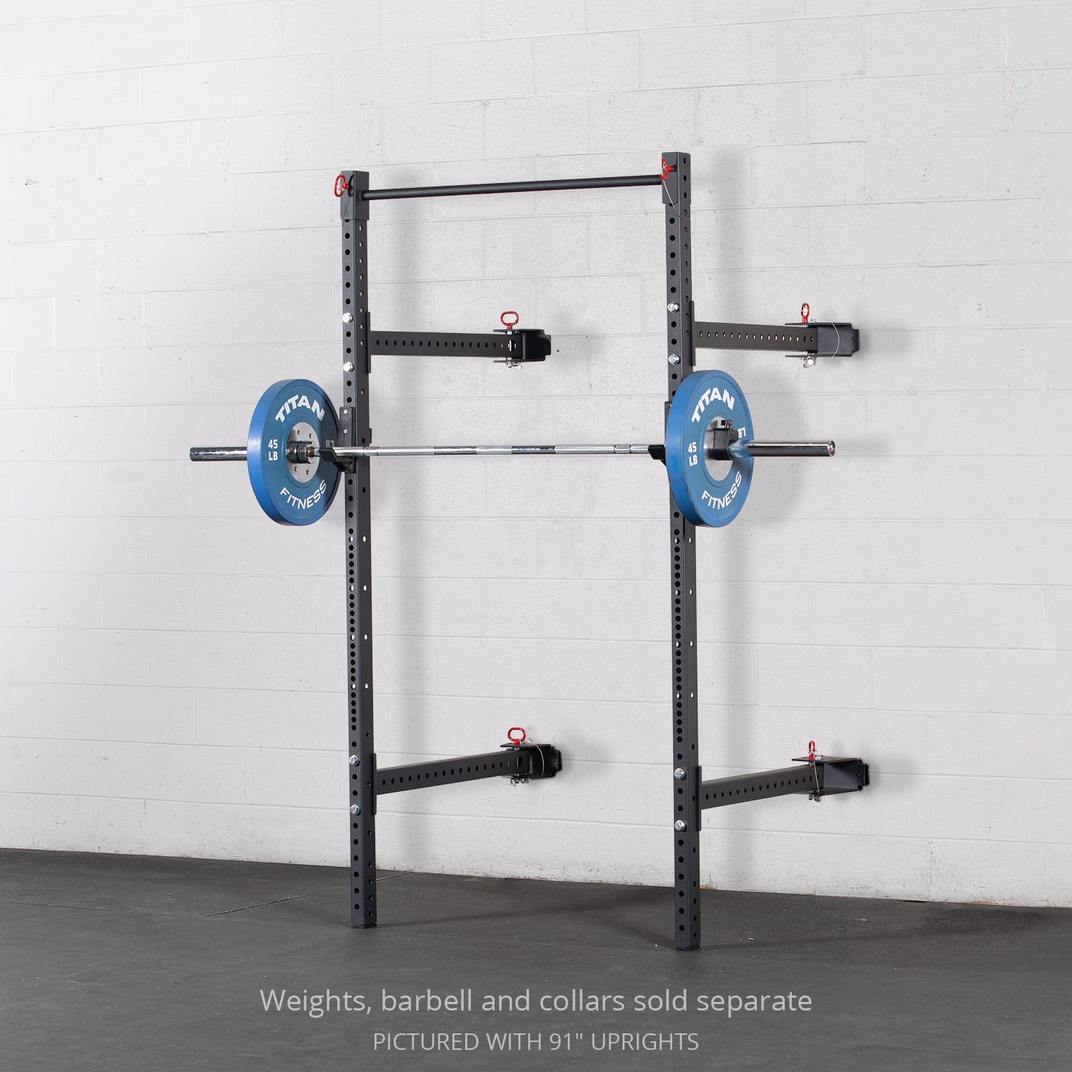 Buy Titan Fitness T-3 Series 82-inch Wall Mounted Folding Power Rack ...
