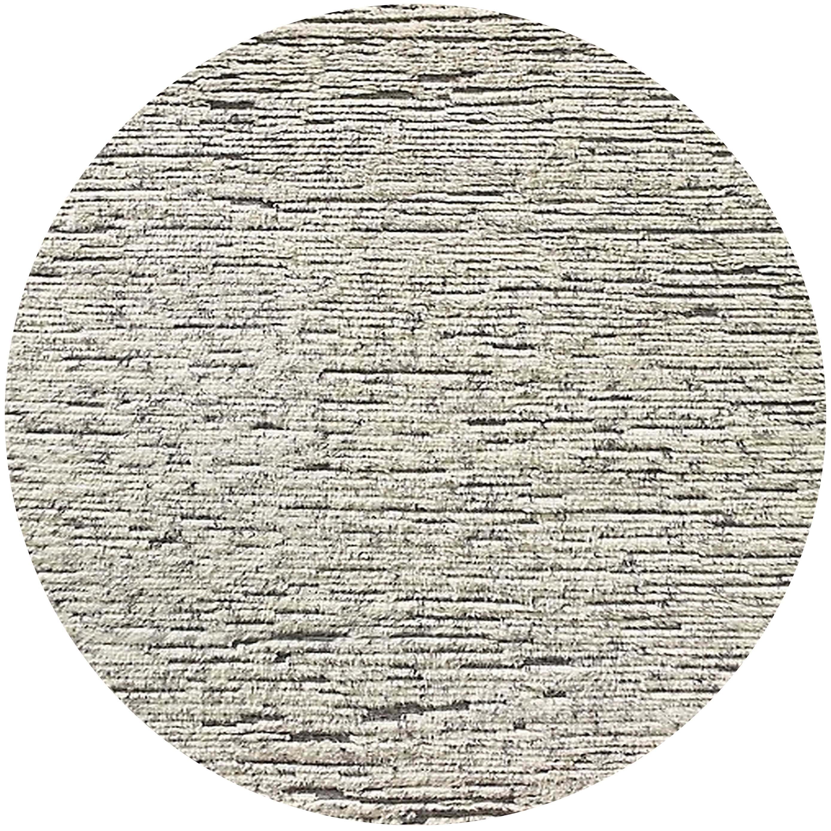 Ahgly Company Indoor Round Mid-Century Modern White Chocolate Beige ...