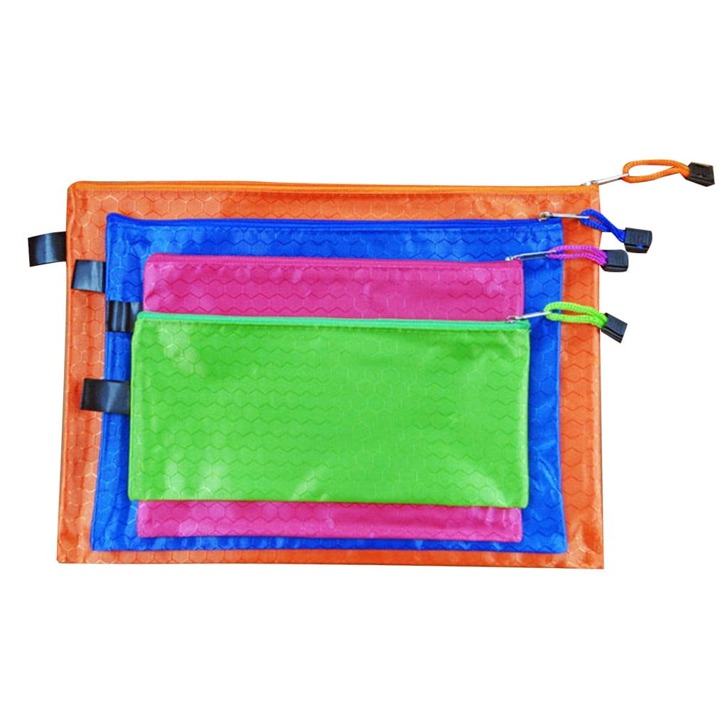 Linyer Zipper Document Bag Oxford Cloth Hanging Stationery Books Card ...