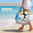 Blue Turtle Coastal Beach Bag for Women, Large Breathable Mesh Beach ...