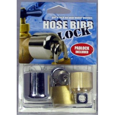 Brass Hose Bibb Lock with Padlock - Walmart.com