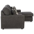 Ashley Furniture Cascilla Contemporary Fabric & Wood Sofa Chaise in ...