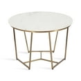 Kate and Laurel Solvay Modern Glam Round Coffee Table, 26 x 26 x 18 ...