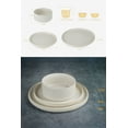 Famiware Star Stoneware Dinnerware Sets, Plates and Bowls Set for 4, 12 ...