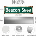 Tin Signs 16*4 Inch - Beacon Street Art - For Patio, Backyard, Bedroom ...