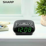 Sharp AM/FM Clock Radio with Dual Alarms, LED Green Display, Electric ...