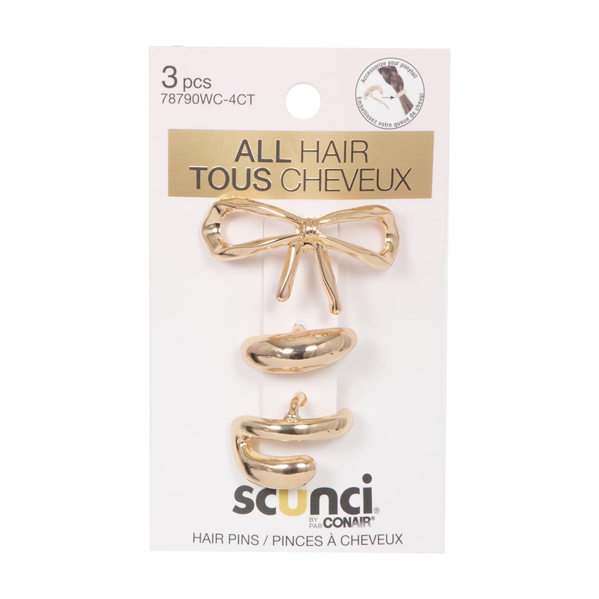 Click here for Conair Scunci 3 Pk Pony Cuff Pins prices