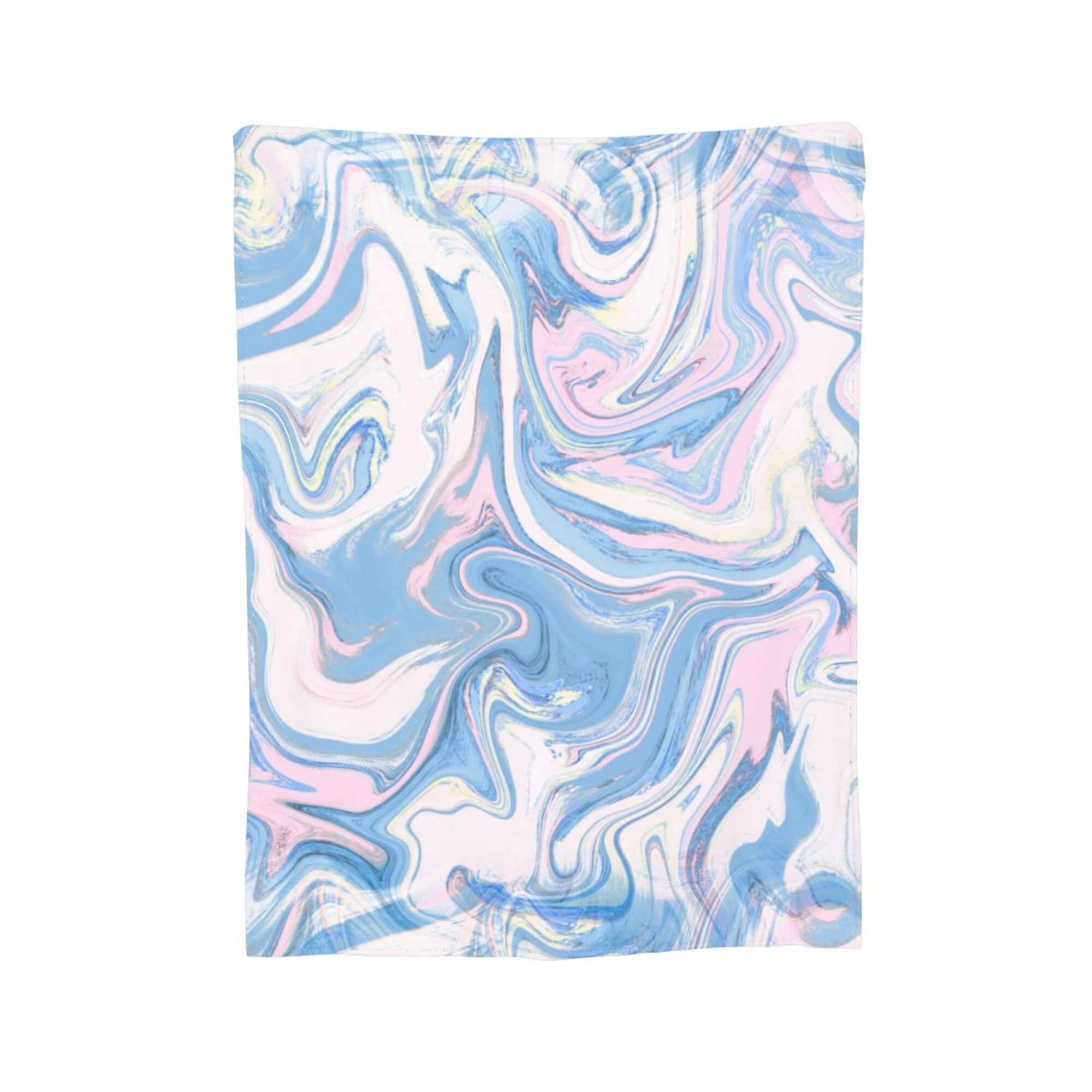 Pink Liquid Texture Throw Blanket, Fluffy Soft Cozy Blanket Flannel ...