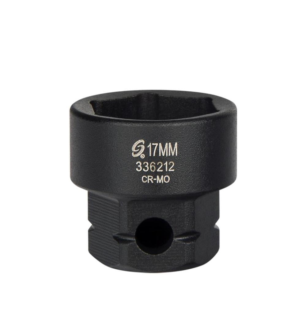 Sunex 17 Mm 3/8 In. Drive 6 Pt Low Profile Impact Socket Hex Shank ...