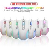 GGB-Wired Mouse, Gaming Mouse 4 Adjustable DPI, RGB Backlit Ergonomic ...