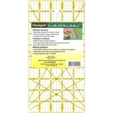Omnigrip 3.5" x 12.5" Non-Slip Ruler, Rectangle Quilter's Ruler by ...