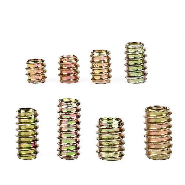 50/100 piezas M10 insertos roscados para muebles de madera Tornillos en ...