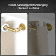 Gold Industrial Curtain Rods for Windows 72 to 144 Inch(6 to 12 Feet ...