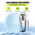 2 Gallon Pump Sprayer, Heavy Duty Stainless Steel Sprayer with 20" All ...