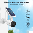 OOSSXX 6-Channel Solar Outdoor WiFi Cordless Security Cameras with Dual ...
