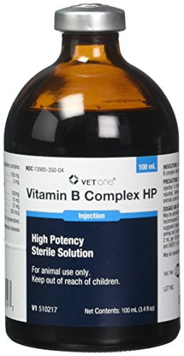 Vitamin B Complex High Potency, For Cattle, Swine, and Sheep 100ml ...