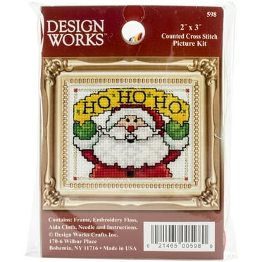 Design Works Counted Cross Stitch Kit 2"X3"-Merry Christmas (18 Count ...