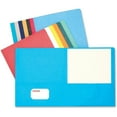 Smead Two-Pocket Folder, Textured Paper, Assorted, 25/Box -SMD87850 ...