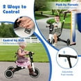 Gymax 4-in-1 Kids Tricycle Foldable Toddler Balance Bike with Parent ...