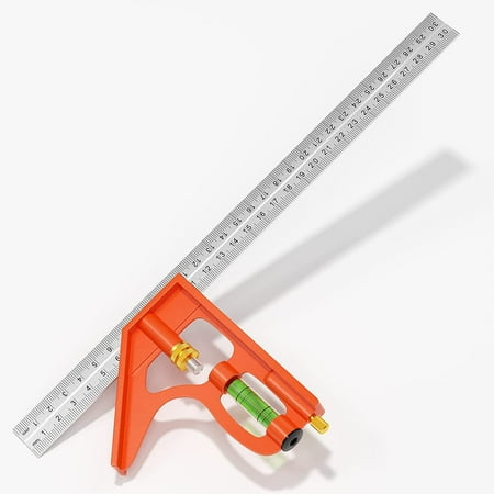 YDJKET 300mm Combination Angle Ruler, Combination Square with Spirit ...