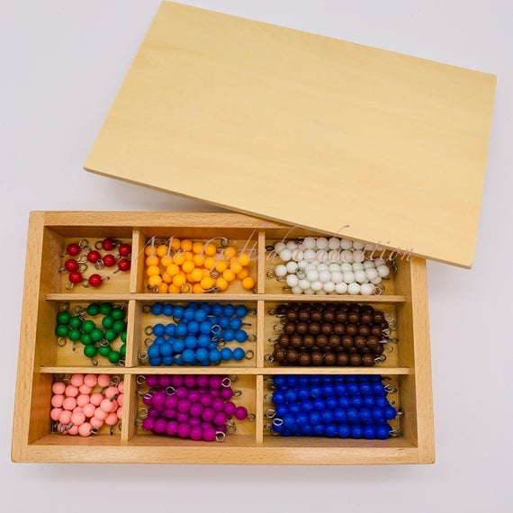 Click here for My Gifted Education Montessori Beads Bar Box - Che... prices