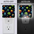 Aliens LED Square Night Lights - Portable and Stylish for Bedroom and ...