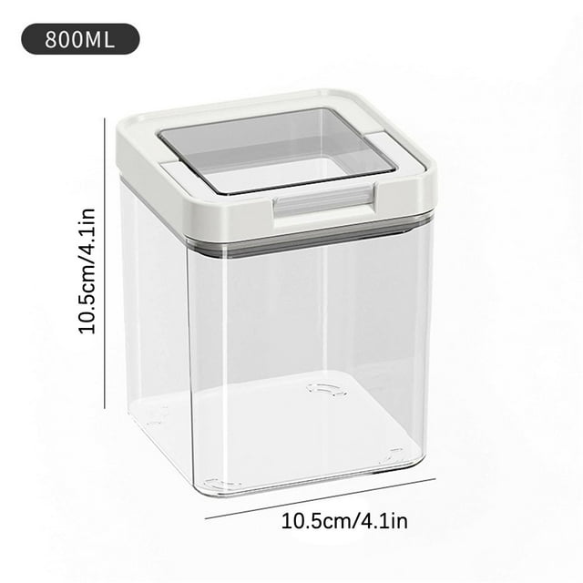 Food Grade Storage Jars, Bpa Free Containers, Clear Lid Stackable ...