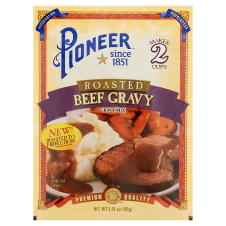 Pioneer Roasted Beef Gravy Mix, 1.41 oz - Walmart.com