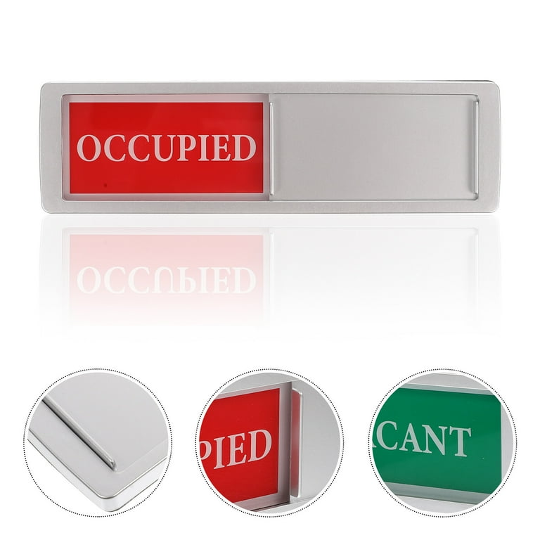 Conference Room Occupied Sign Wood Conference Room Signs | Sliding