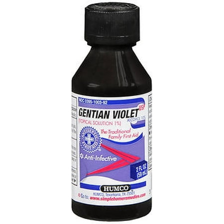 Humco Gentian Violet Topical Solution 1% USP - 2 oz - Walmart.com