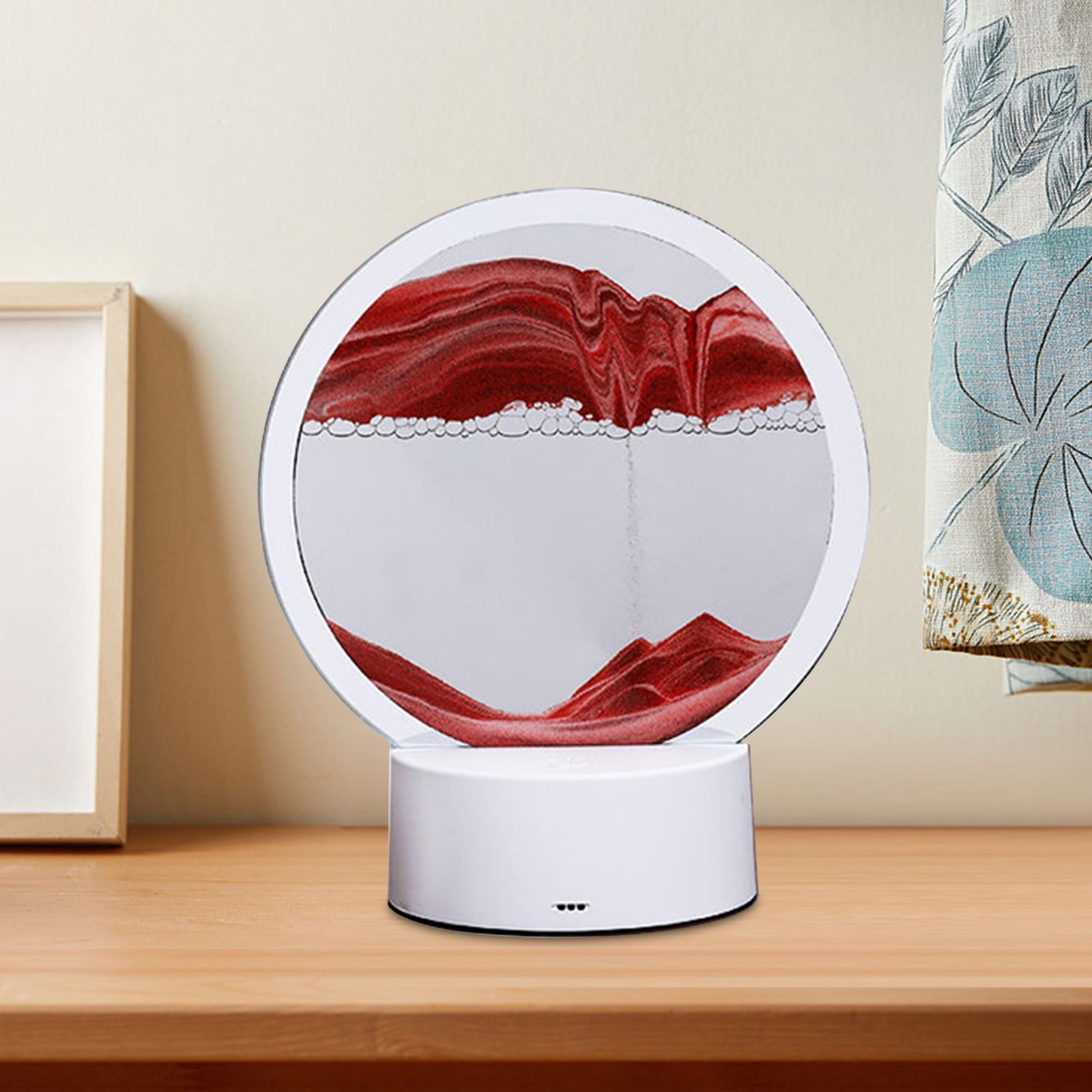 VBVC 3D Moving Sand Art,7.87In 360° Rotating Hourglass Decoration ...
