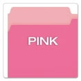 Colored File Folders, 1/3-Cut Tabs, Legal Size, Pink/light Pink, 100 ...
