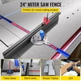 Precision Miter Gauge, 24" Aluminum Table Saw Miter Gauge w/ 60 Degree ...