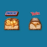 Snickers & Twix Minis Milk Chocolate Bars Variety Pack, Party Size - 23 ...