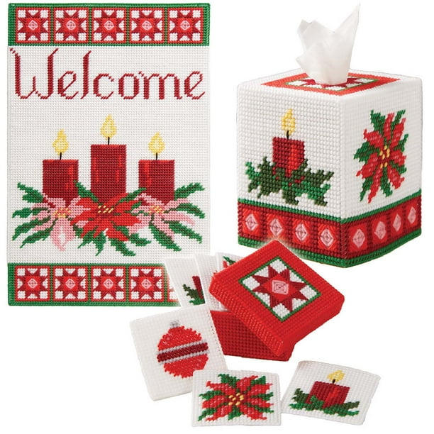 Herrschners® Winter Welcome Set Plastic Canvas - Walmart.com
