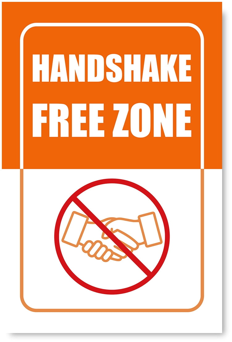 Awkward Styles Handshake Free Zone Poster Wall Art Free Handshake ...