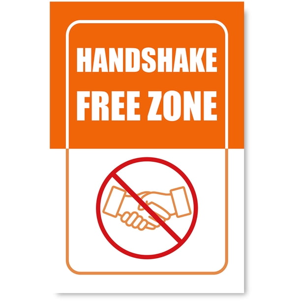 Awkward Styles Handshake Free Zone Poster Wall Art Free Handshake ...