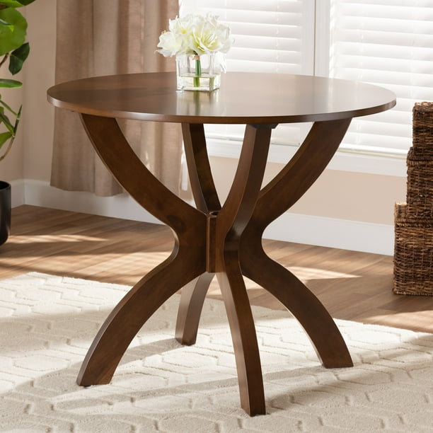 Baxton Studio Tilde Modern and Contemporary Walnut Brown Finished 35 ...