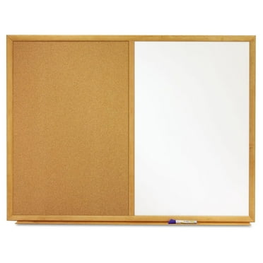 Combination Bulletin Board and Literature Rack for Wall Mount Use ...