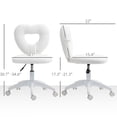 Ergonomic Office Chairs, Office Task Chair, Heart Chair with Swivel ...