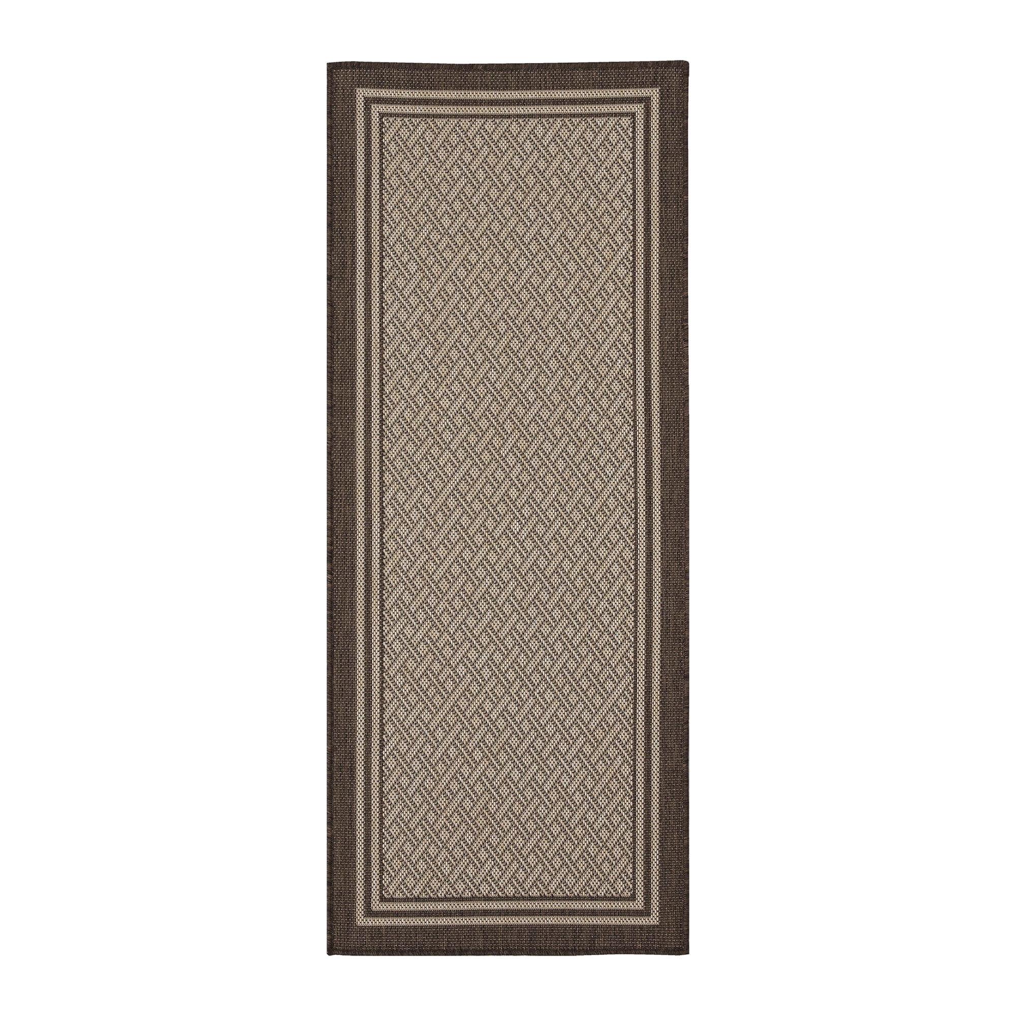 Ottomanson Landscape Bordered Design 2x5 Non Shedding Indoor/Outdoor ...