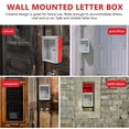 Mailbox Outdoor Mailboxes Hanging Secured Postbox Wall Magazines