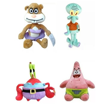 Squidward & Sandy Cheeks 12" High Quality Plush Stuffed Spongebob ...