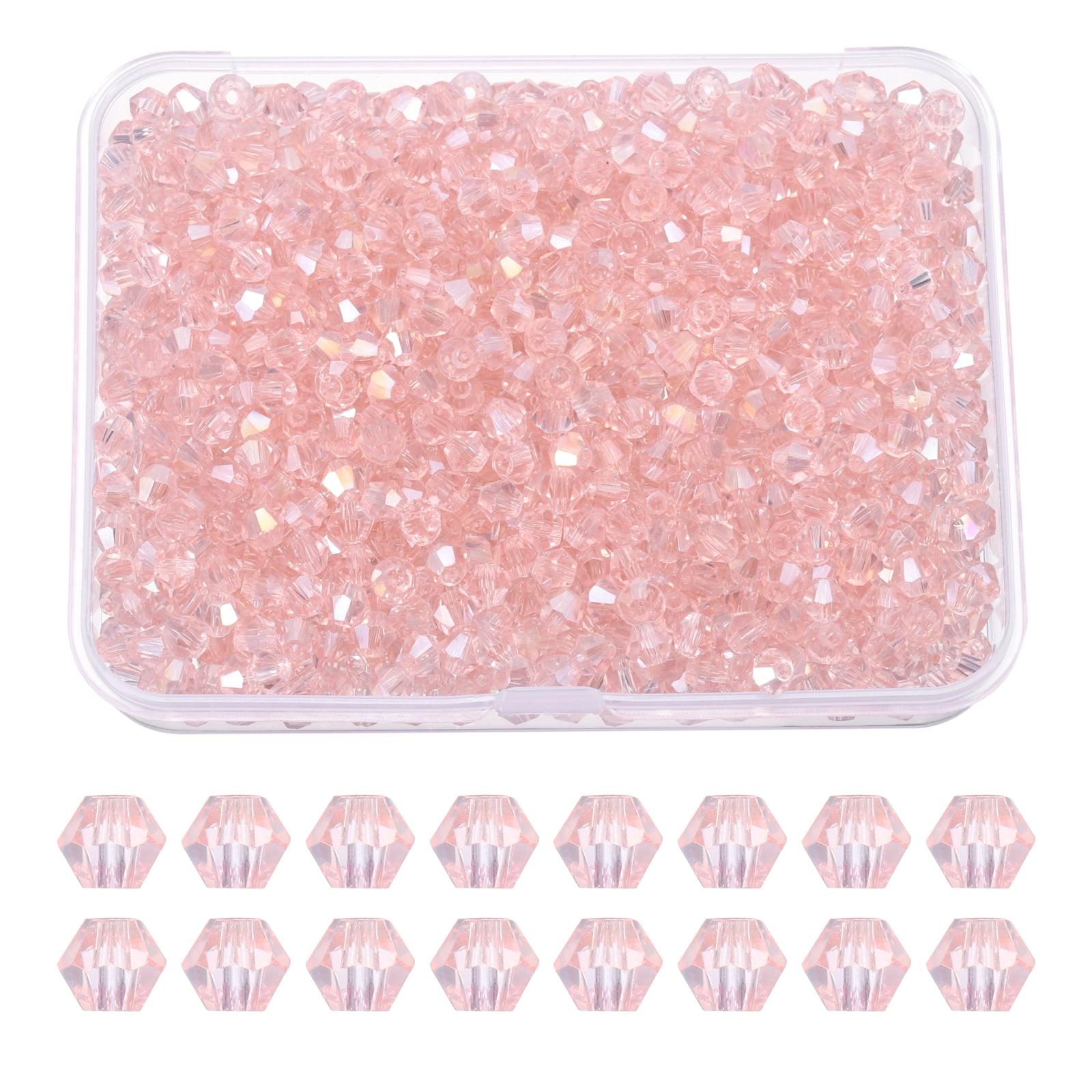 Click here for Uxcell 1000pcs 4mm Bicone Glass Crystal Beads  Fac... prices
