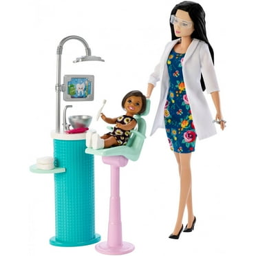 Barbie Salon Station Furniture Set with Doll & Accessories, Blonde ...