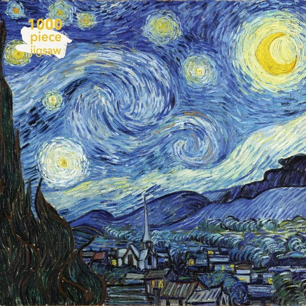 Van Gogh: Starry Night Jigsaw : 1000 Piece Jigsaw Puzzle - Walmart.com ...