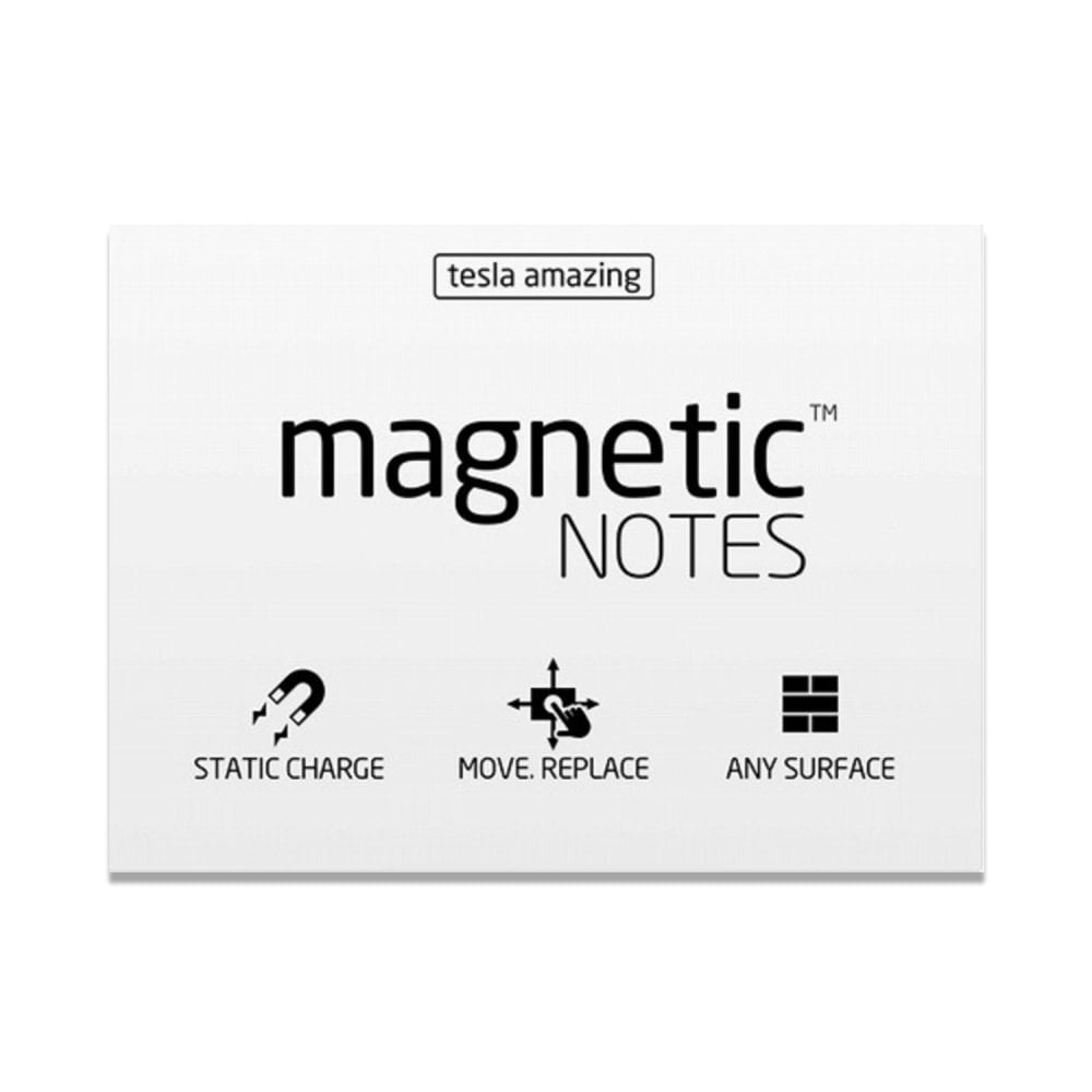 Tesla Amazing Magnetic Notes - White - 100mm x 70mm (Pack of 100 ...